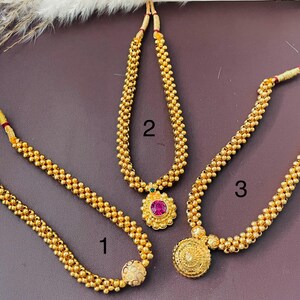 Traditional Maharashtrian Thushi Necklace Maharashtrian Thushi ...
