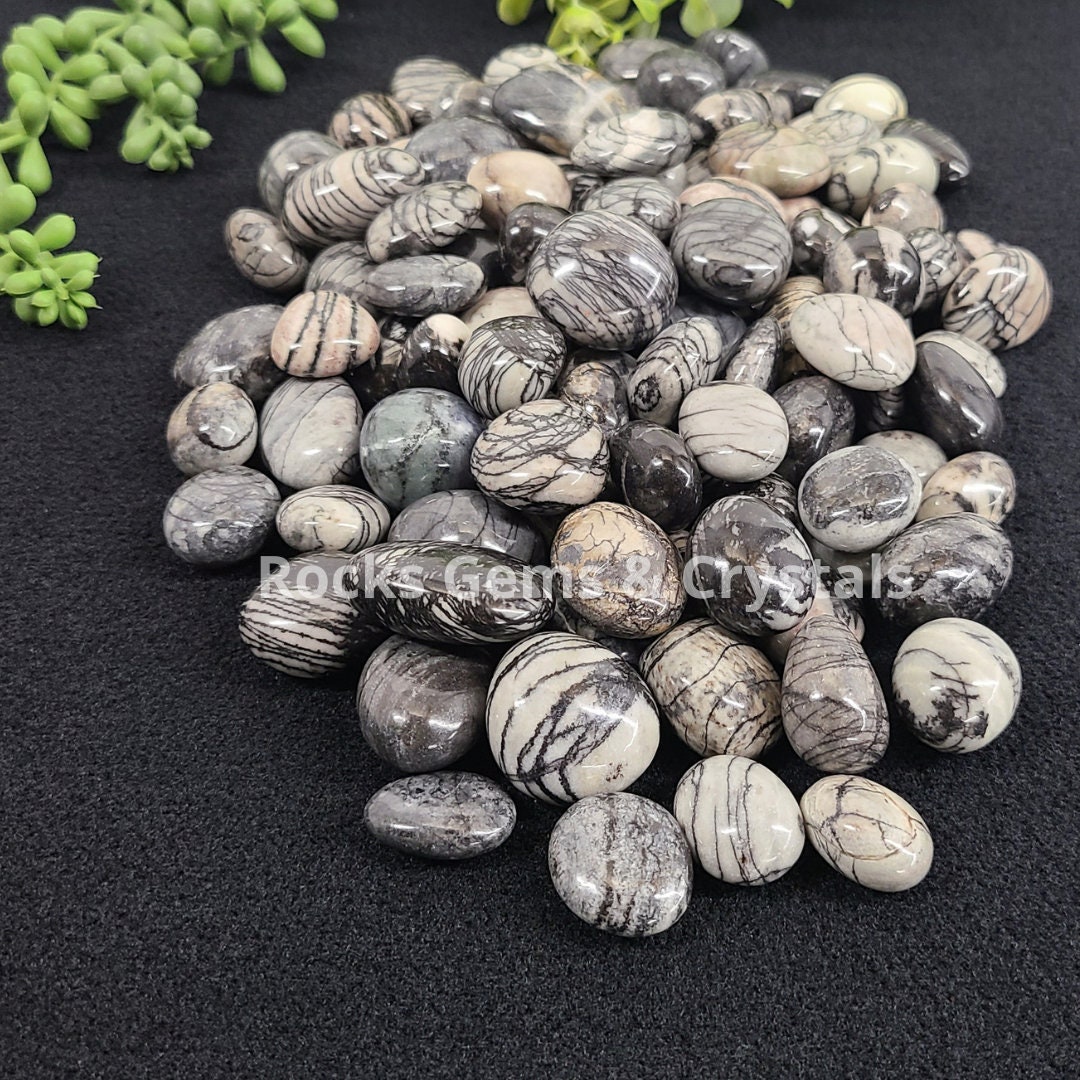 Network Stone 20-25mm Approx Tumbled Stones: Choose Ounces or Lb Bulk ...