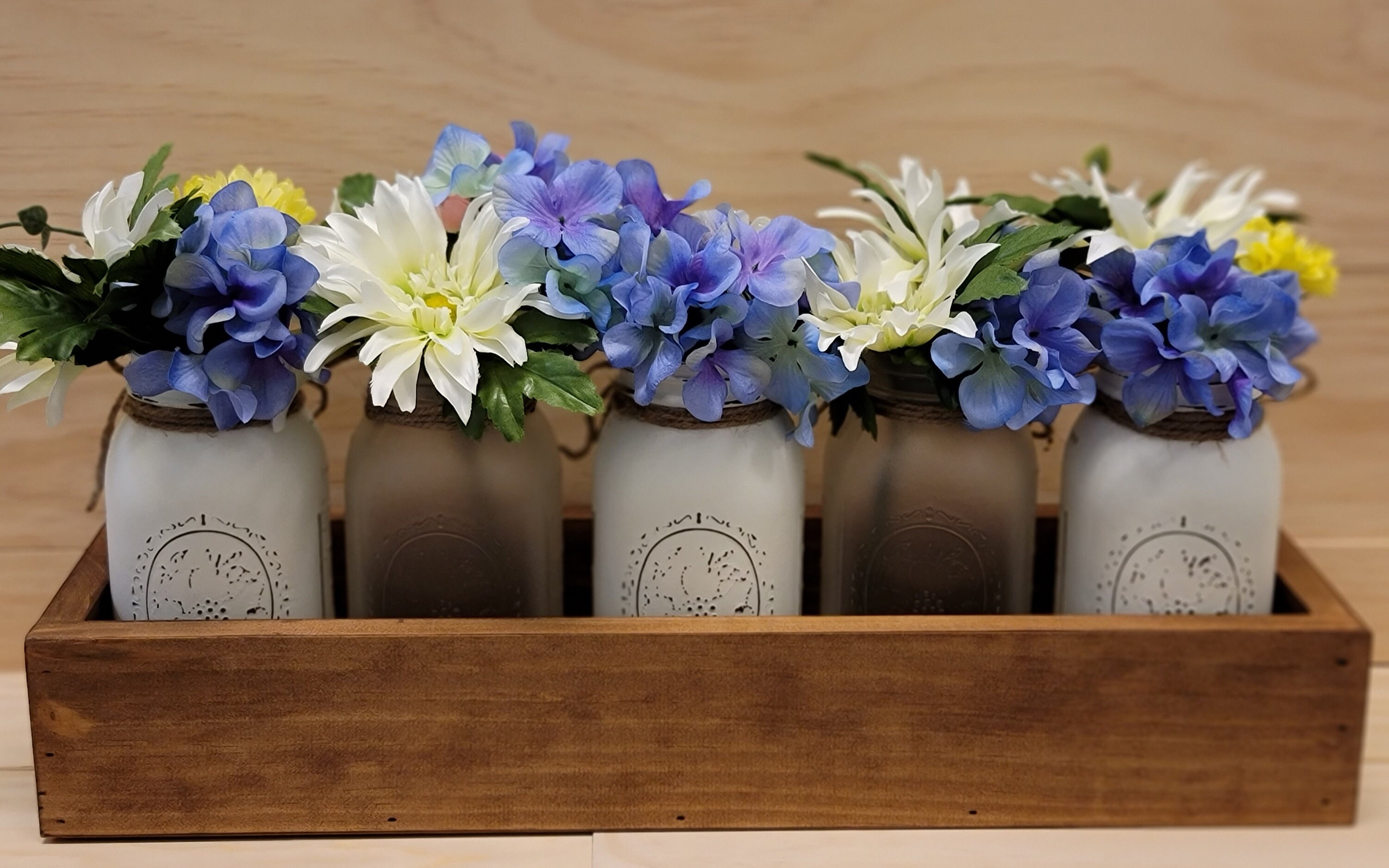 Farmhouse Centerpiece, Farmhouse Table Decor, Table Centerpiece, Rustic ...