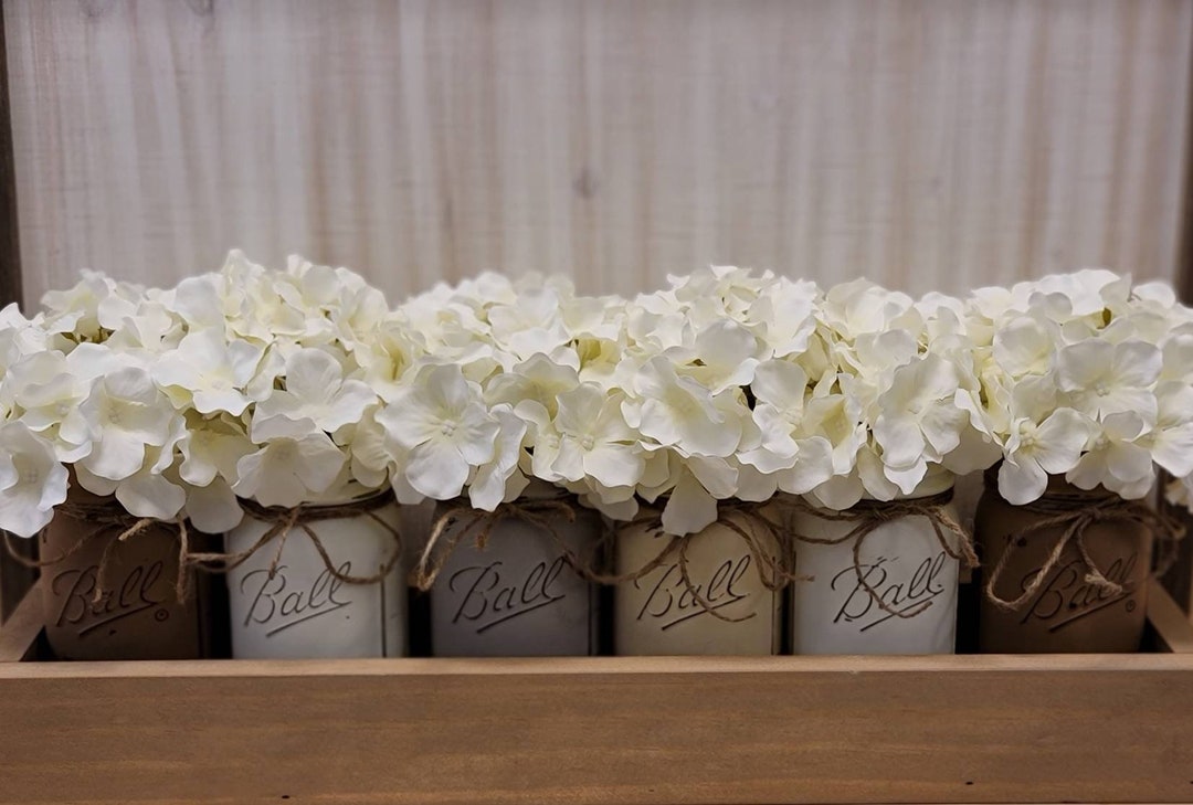 Farmhouse Centerpiece, Farmhouse Table Decor, Table Centerpiece, Rustic ...