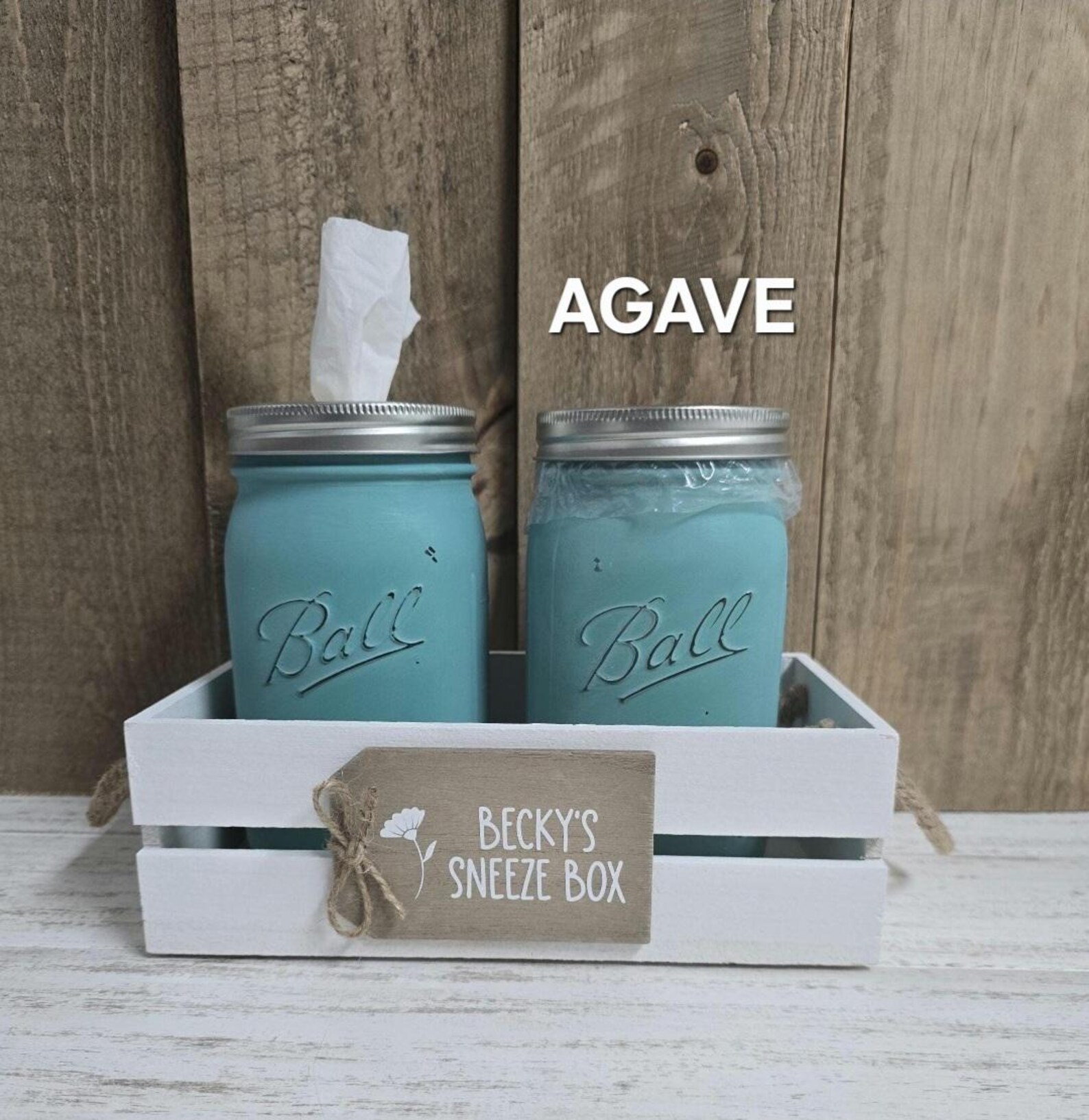 Mason Jar Tissue Holder & Disposal Jar Set, Tissue Box, Tissue for Your ...