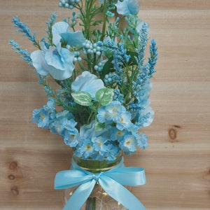 Light Blue Lighted Event Table Centerpiece, Wedding Centerpiece, Bridal ...