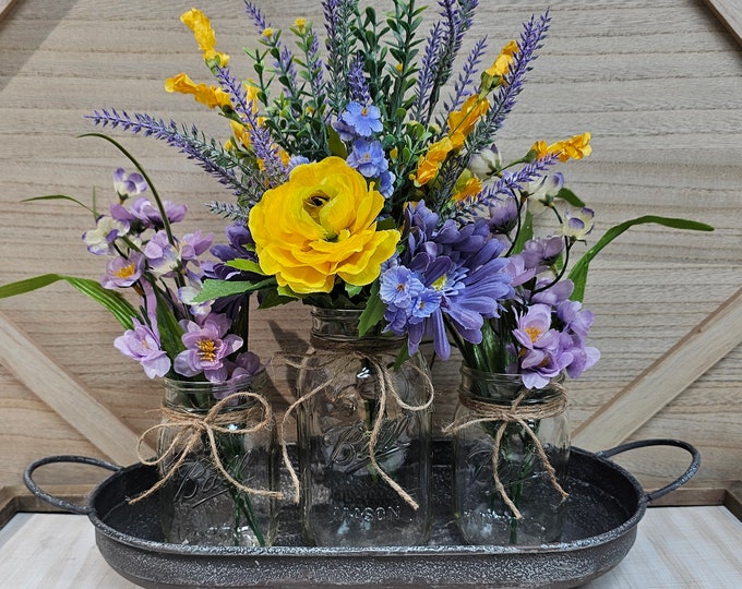 Farmhouse Centerpiece, Farmhouse Table Decor, Table Centerpiece ...