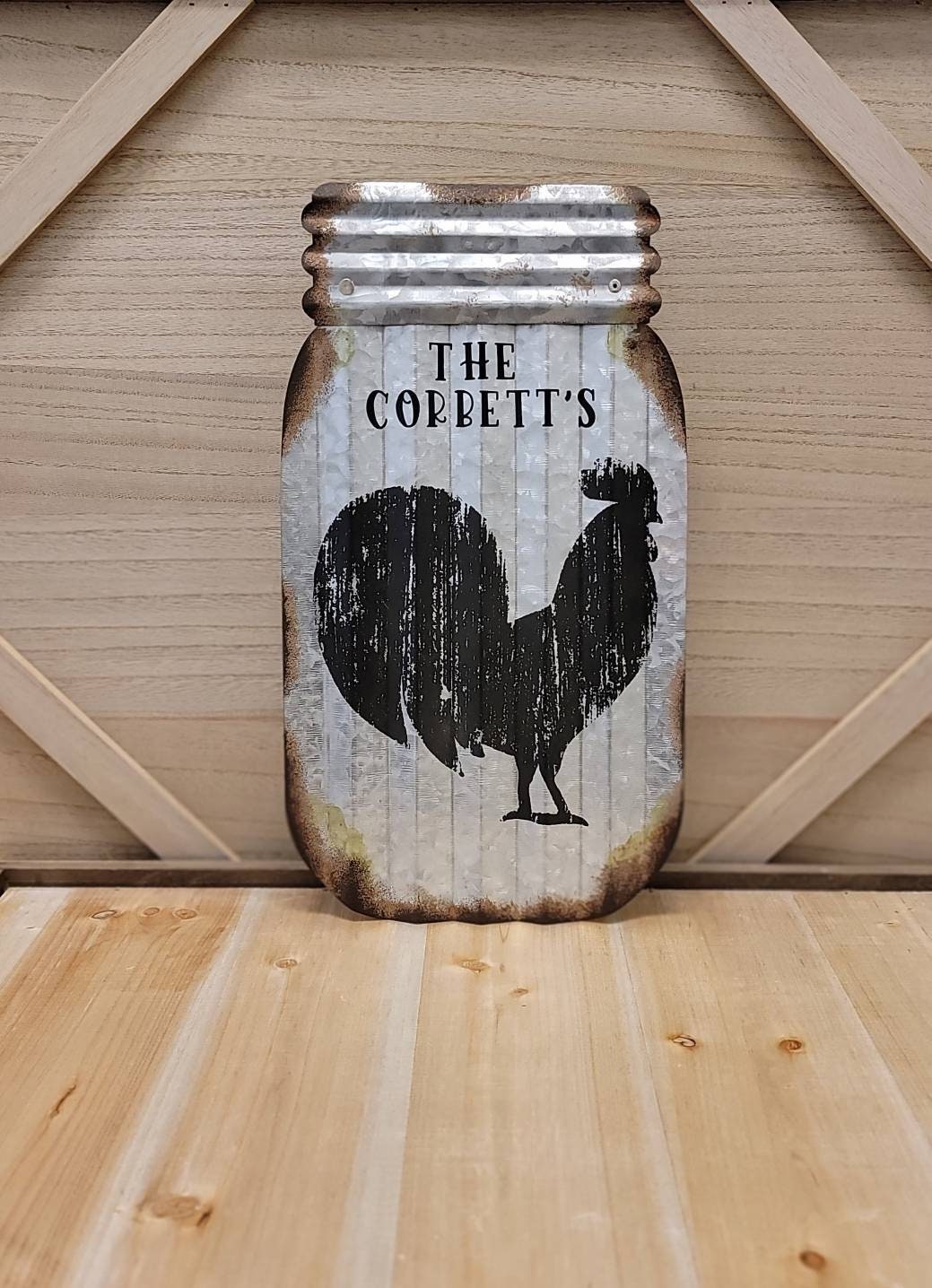 Chicken Wall Sign Metal Chicken Sign Farmhouse Decor Wall | Etsy