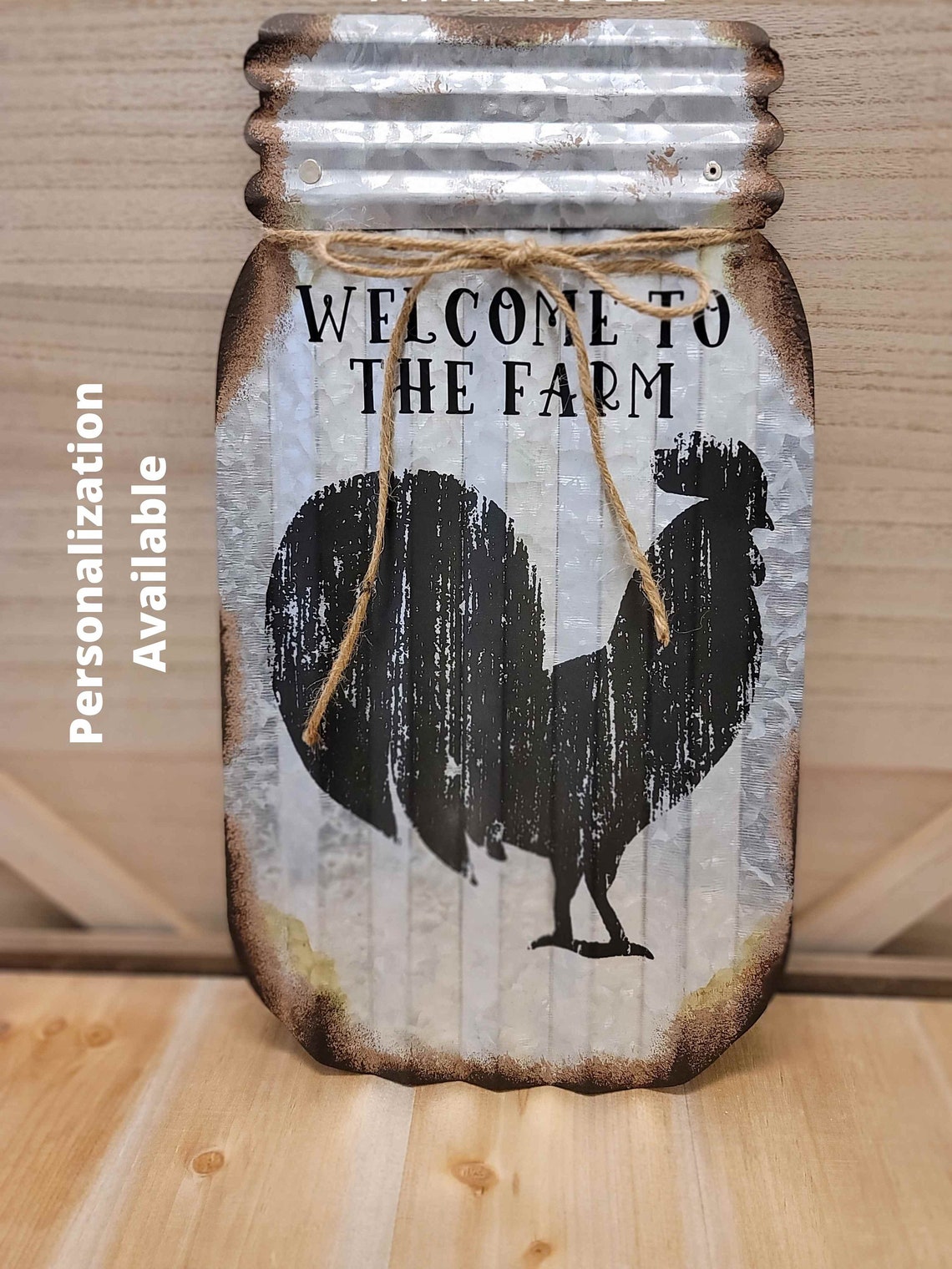 Chicken Wall Sign Metal Chicken Sign Farmhouse Decor Wall | Etsy