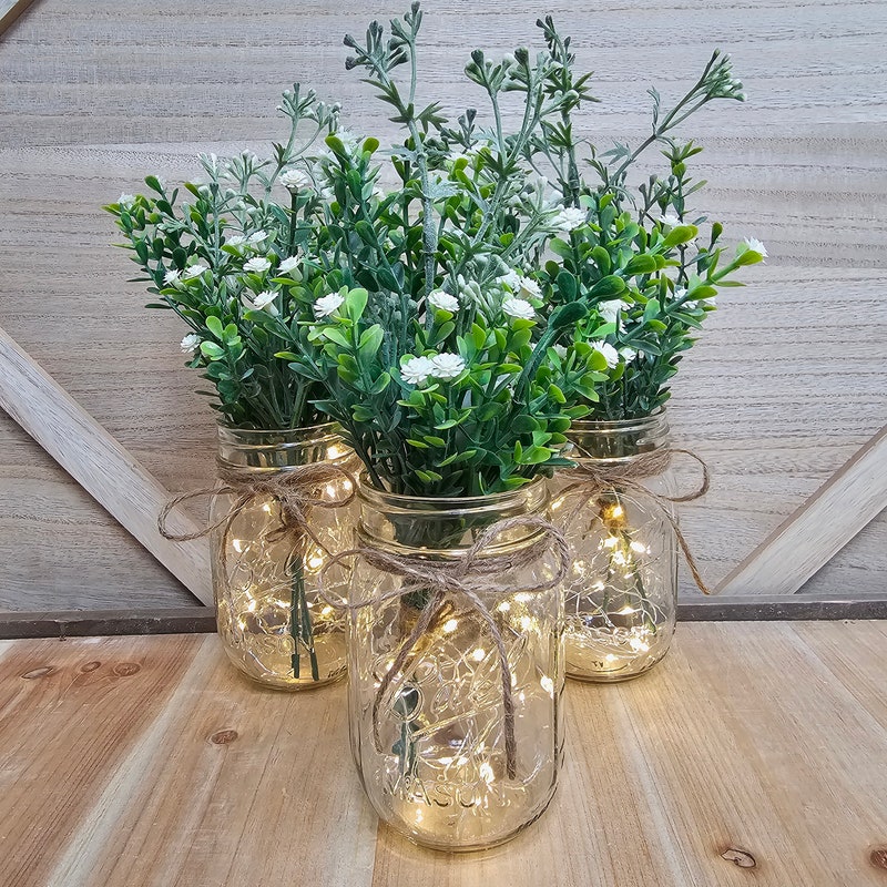 Rustic Mason Jars - Etsy