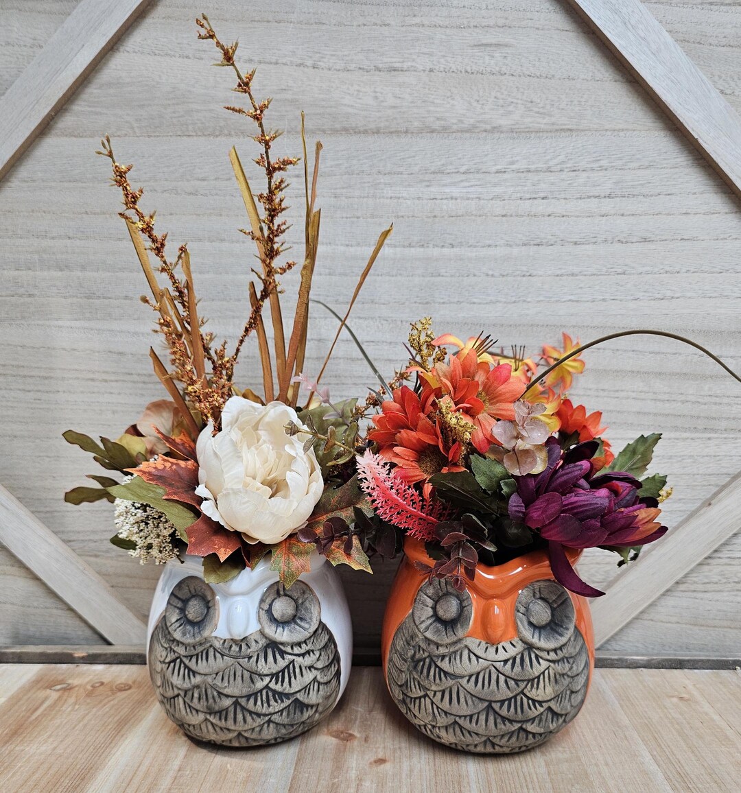 Fall Owl Lighted Mason Jar Centerpiece, Fall Centerpiece, Party ...