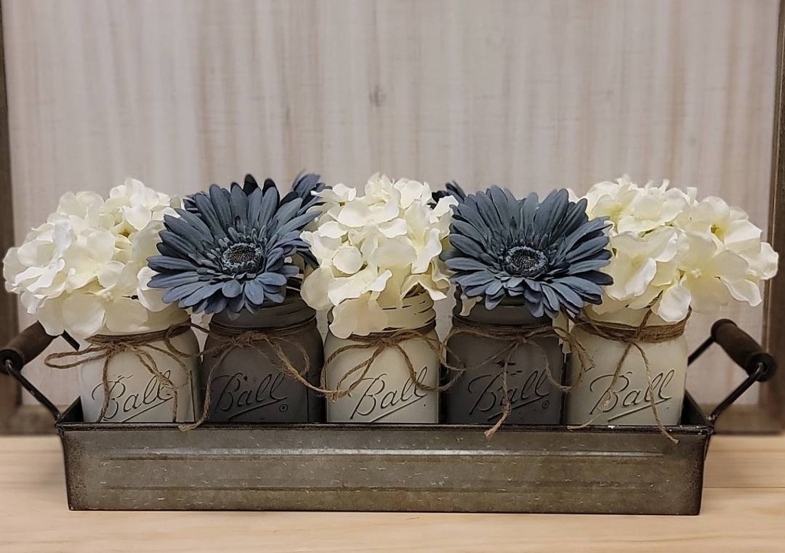 Farmhouse Centerpiece, Farmhouse Table Decor, Table Centerpiece ...