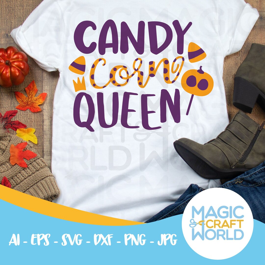 Candy Corn Queen clipart svg file eps png dxf cricut - Etsy México