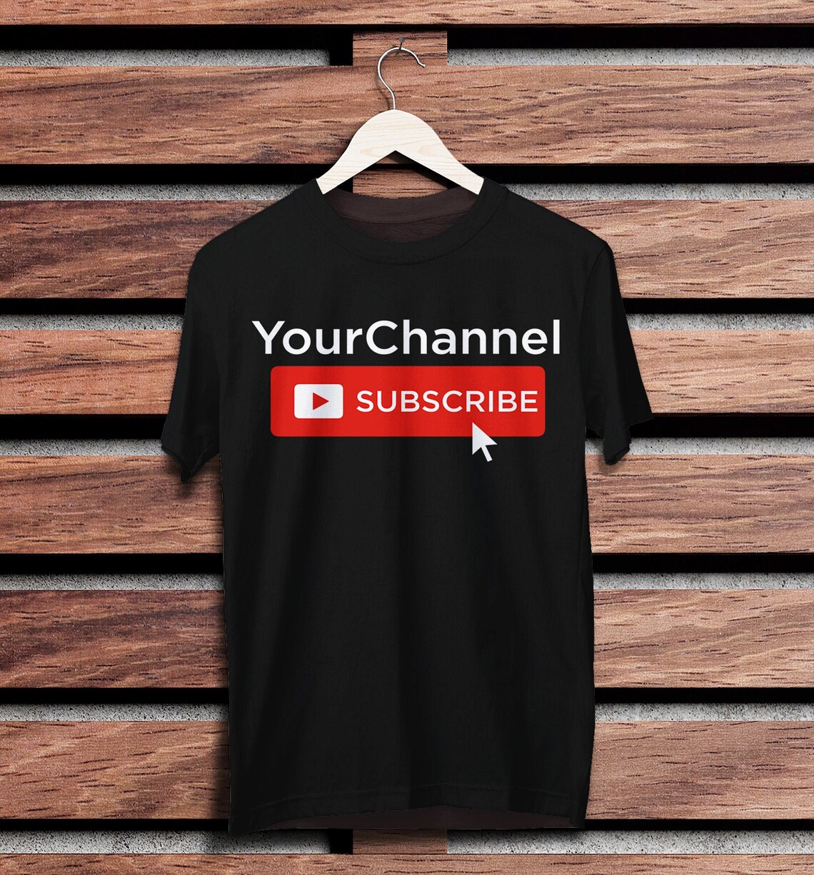 CUSTOM YOUTUBE SUBSCRIBE T-shirt, Your Own Channel or Name or Video on ...