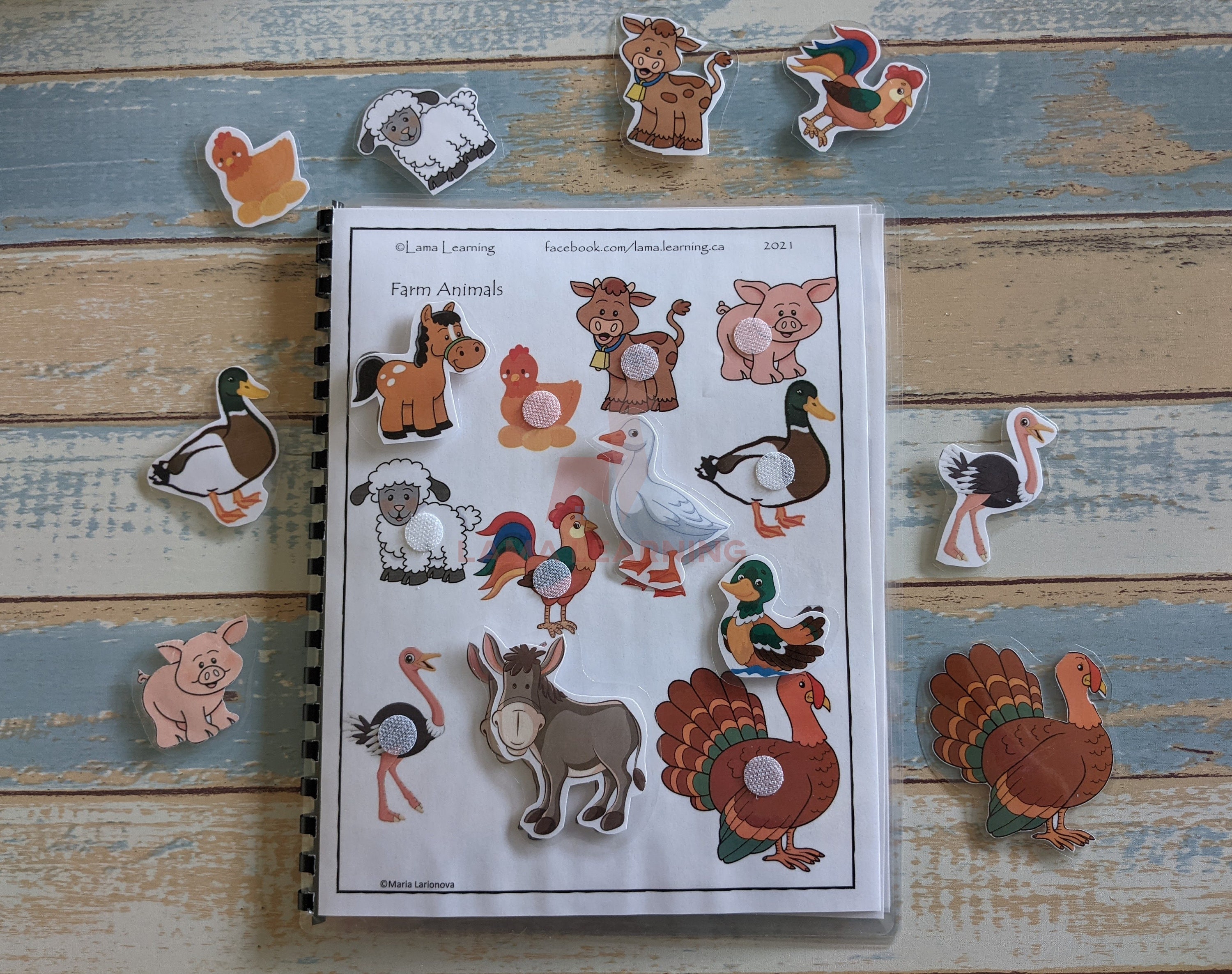 Farm Activity Book, Busy Book Pages, Toddler Farm Animals Games ...