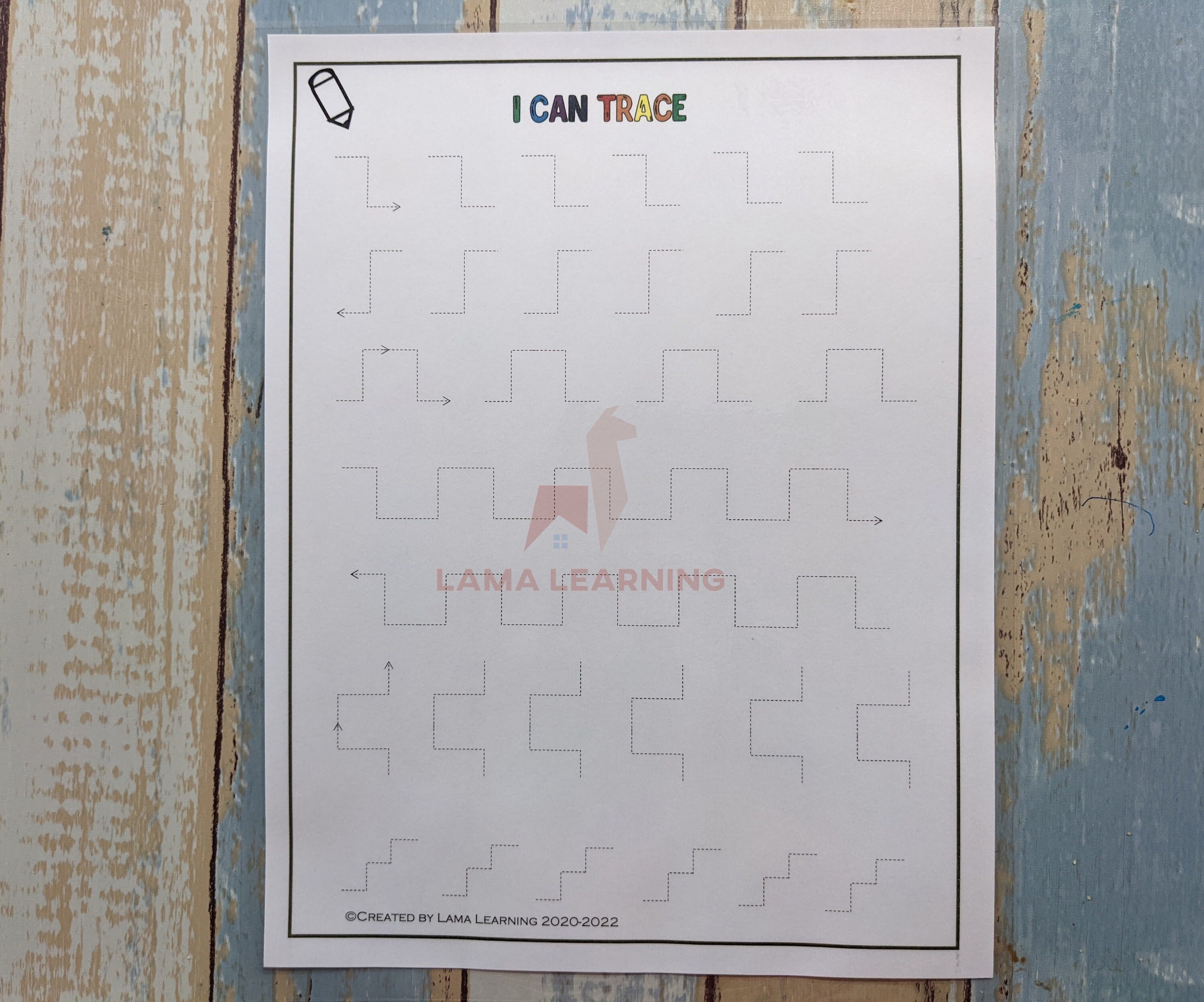 Tracing Lines Worksheets, Pre-k, Kindergarten Printable, Primary ...