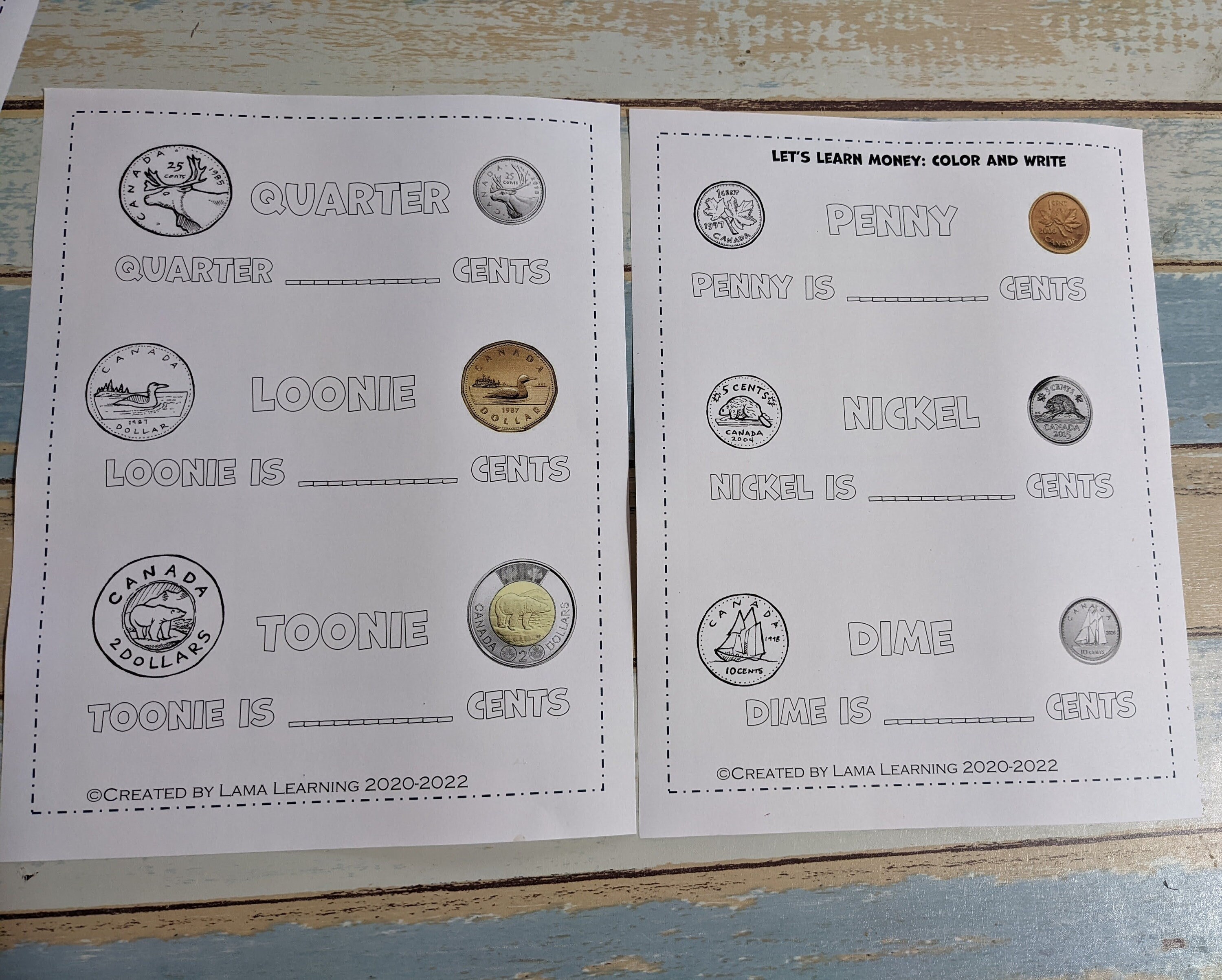 Learning Count Money Tracing Worksheets First Grade - Etsy