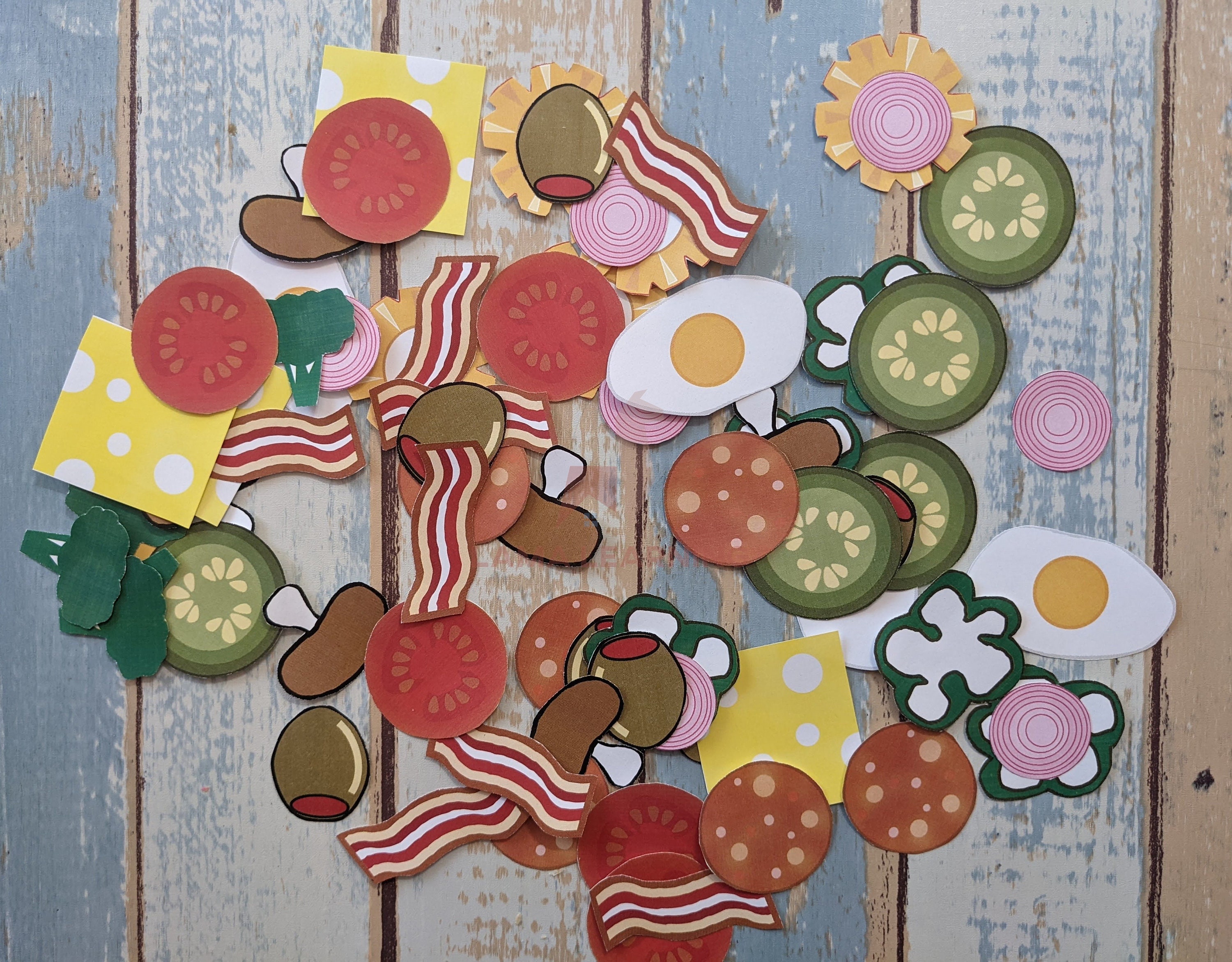 Build a Pizza Toddler Preschool Activity Busy Book Page - Etsy