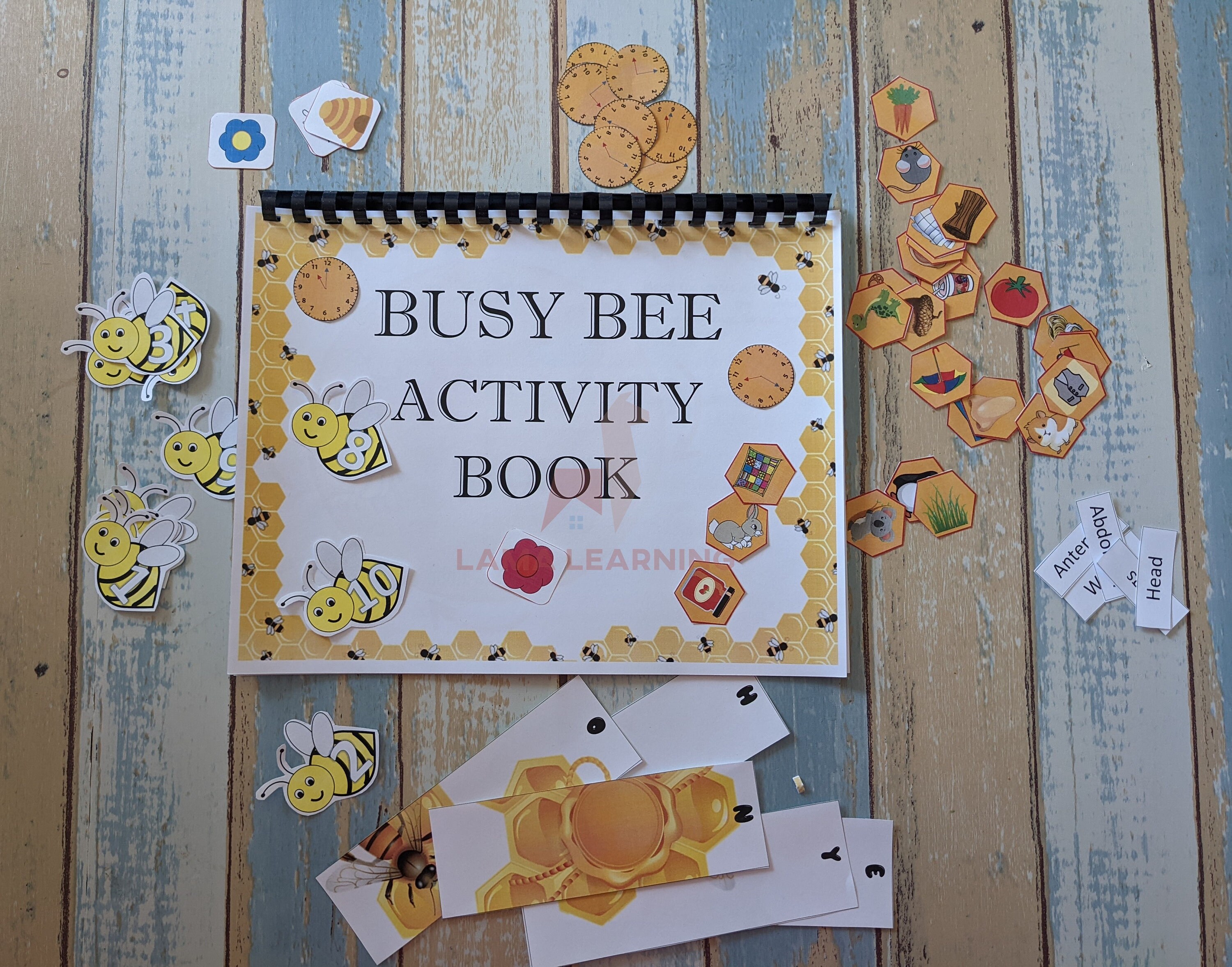 Busy Bee Activity Book, Printables for Kids, Spring, Worksheet for Kids ...