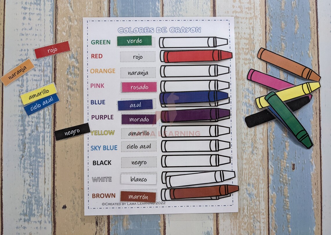 Bilingual Spanish/english Language Busy Book Preschool - Etsy