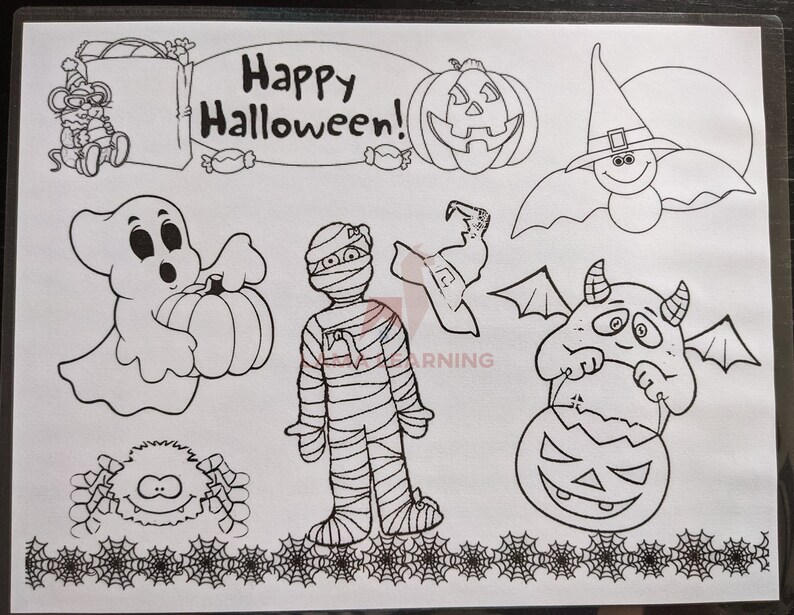 Halloween Busy Book, Quite Preschool Kindergarten Themed Worksheets ...