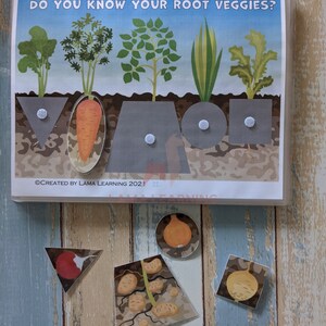 Fruits Vegetables Busy Book Activities, Shadow Matching, Learning Games ...
