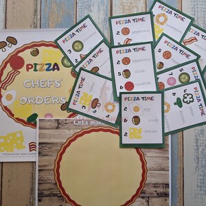 Build a Pizza Toddler Preschool Activity, Busy Book Page, Educational ...