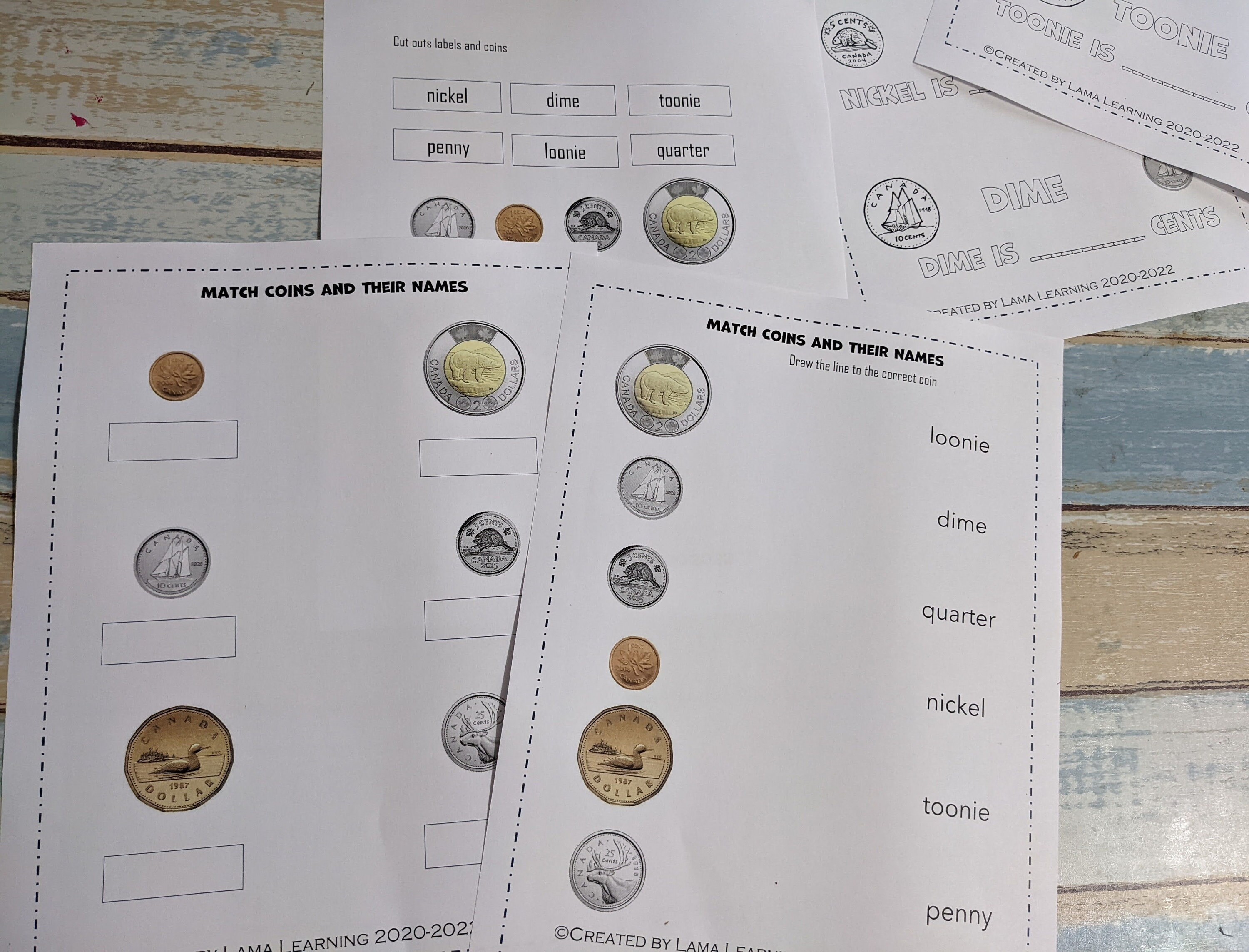 Learning Count Money Tracing Worksheets First Grade - Etsy