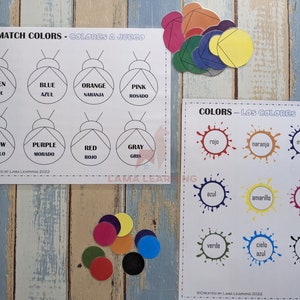 Bilingual Spanish/english Language Busy Book, Preschool Kindergarten ...