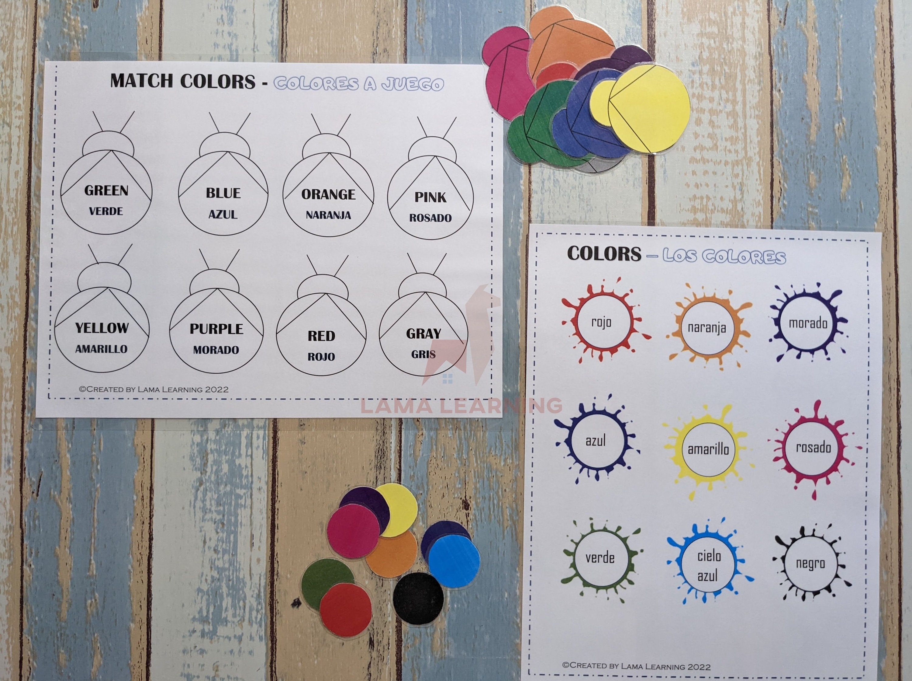 Bilingual Spanish/english Language Busy Book, Preschool Kindergarten ...