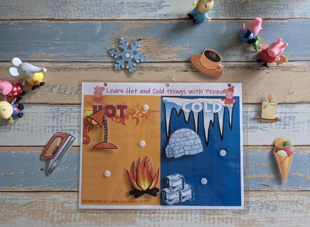 Fun Learning Game Hot and Cold, Sorting Activity for Toddlers ...