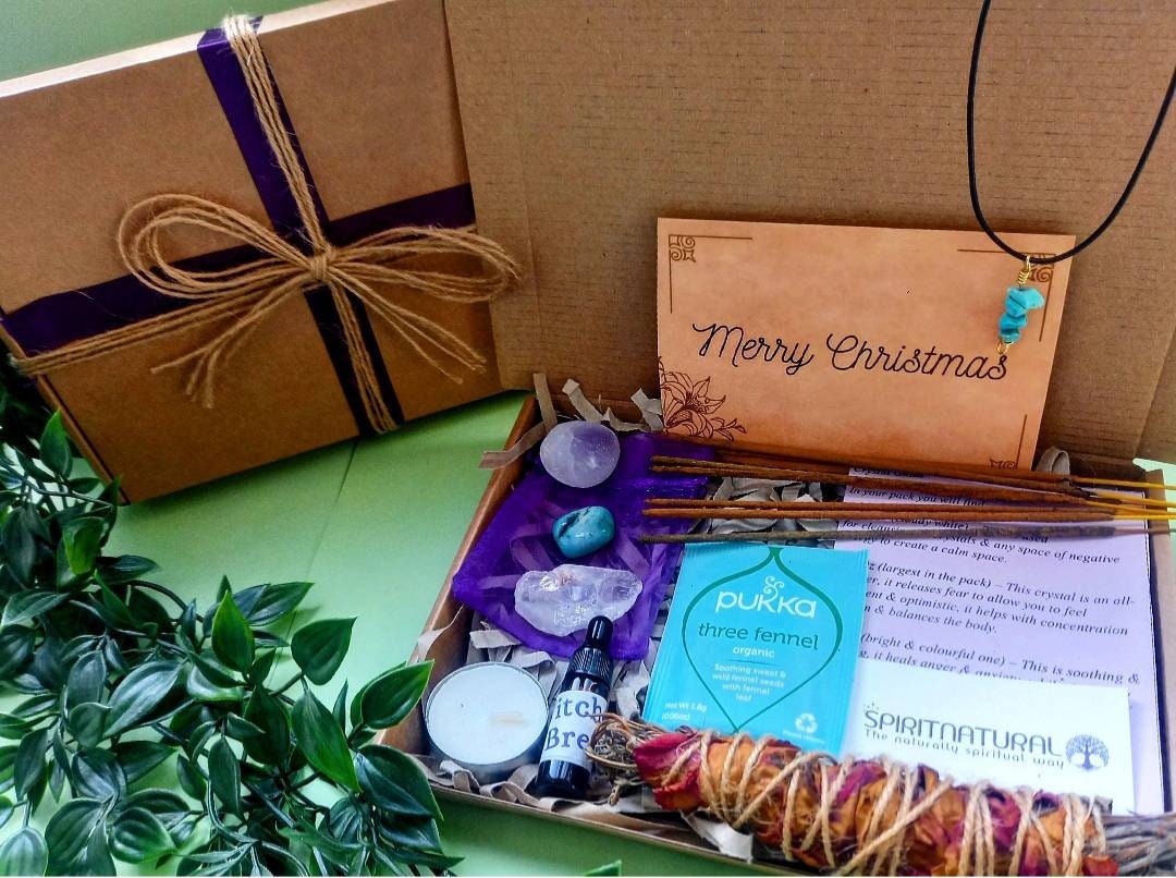 Spiritual Gift Box Crystal Necklace Manifest Box Spirit Box Spa Gift ...