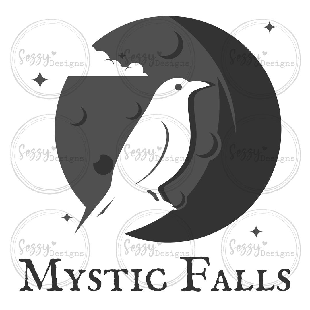 Mystic Falls Vampire Werewolf Crow Vervain Digital File Print Printable ...