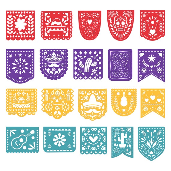 Printable Papel Picado Clip Art