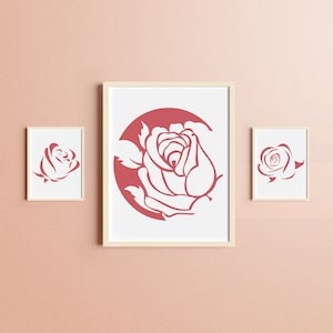 7 Roses Svg, Flower Clipart, Roses Clipart, Floral Clipart, Flower Cut ...