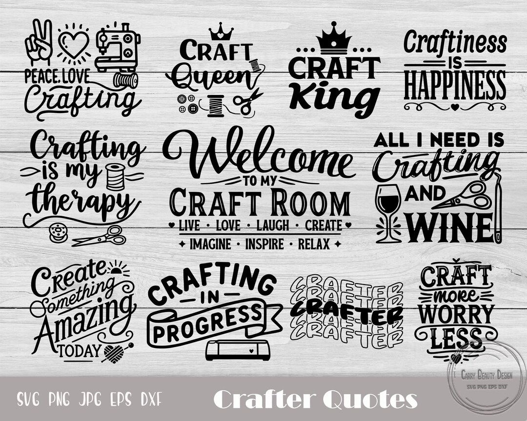 Crafty Sign Svg, Craft Saying Quote, Craft Shirt Print, Craft Room Svg ...