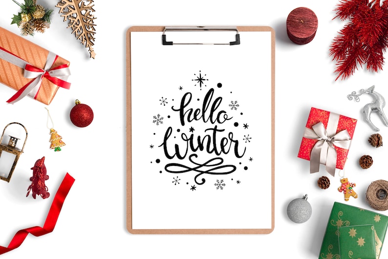 28 Hello Winter Svg, Hello Winter Sign, Winter Clipart, Winter Sayings ...