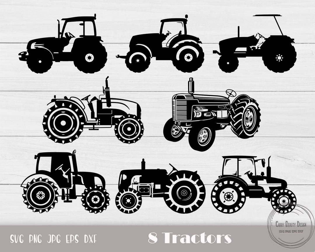 Tractor Svg, Farm Tractor Svg, Tractor Png, Farming Svg, Tractor ...