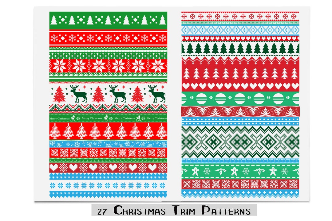 Winter Border Svg, Christmas Border Svg, Christmas Cut File, Zentangle ...