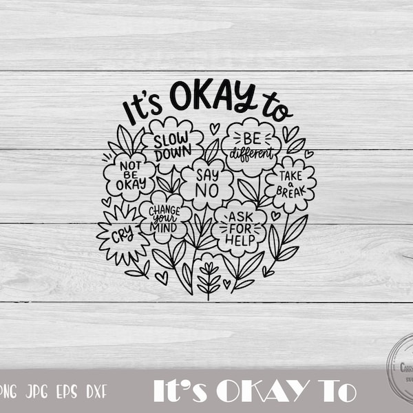 Its Ok to Not Be Ok Svg - Etsy