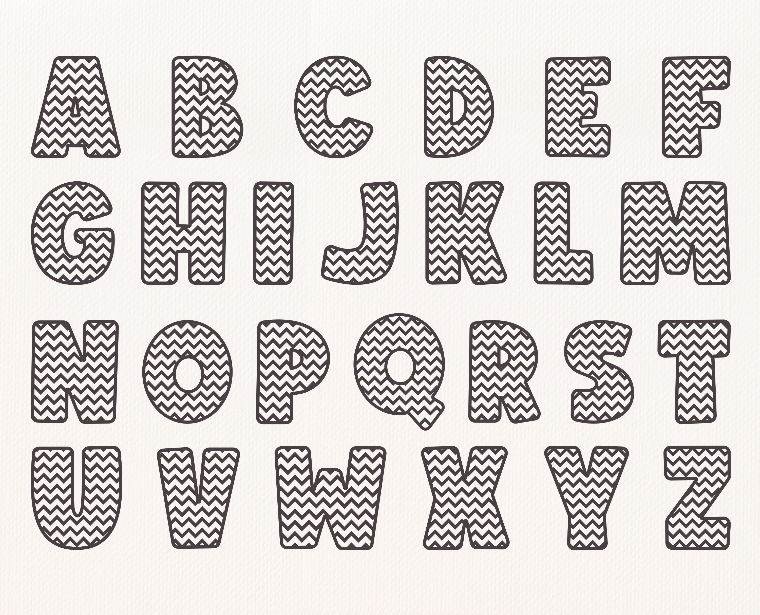 Chevron Letters Svg, Chevron Font Svg, Chevron Alphabet, Chevron ...