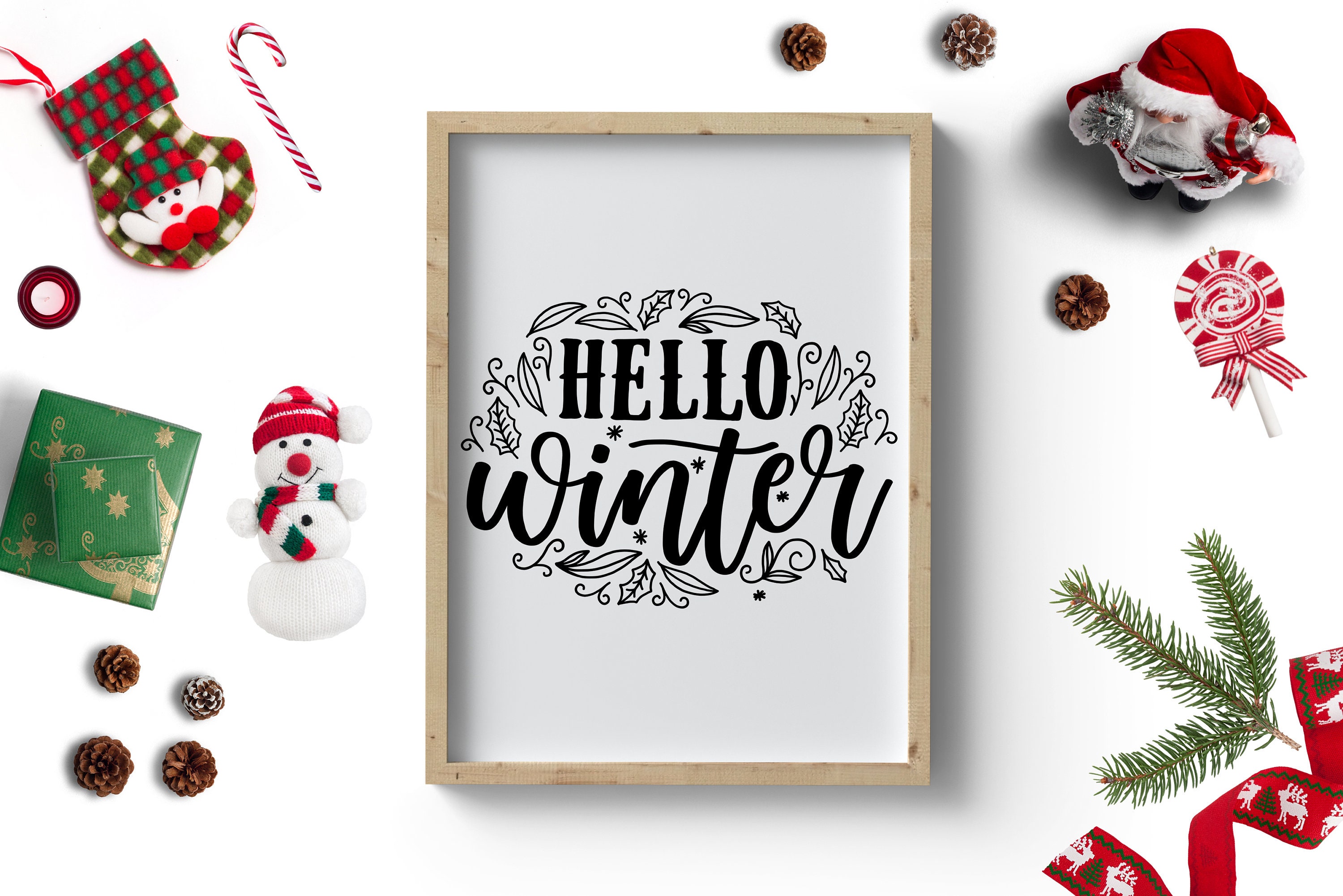 28 Hello Winter Svg, Hello Winter Sign, Winter Clipart, Winter Sayings ...
