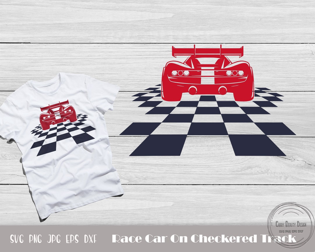 Racing Svg, Race Car Svg, Checker Pattern Svg, Sports Car Svg, Race ...