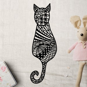 Cat Zentangle Svg, Cat Mandala Svg, Animal Mandala Svg, Cat Mandala ...