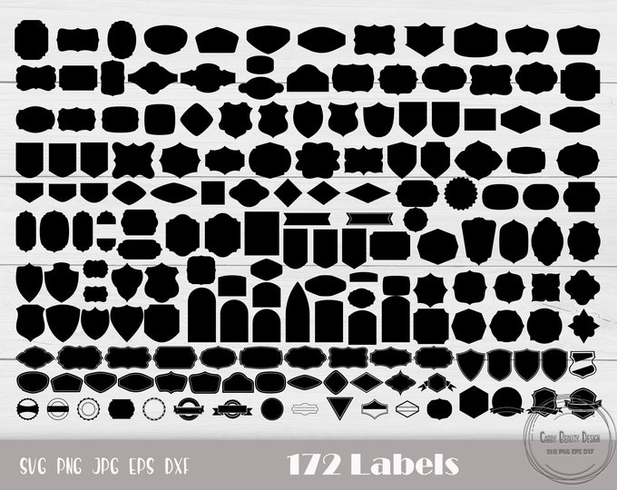 Tag Svg Label Svg Pantry Labels Svg Banner Svg Shapes Svg - Etsy Canada