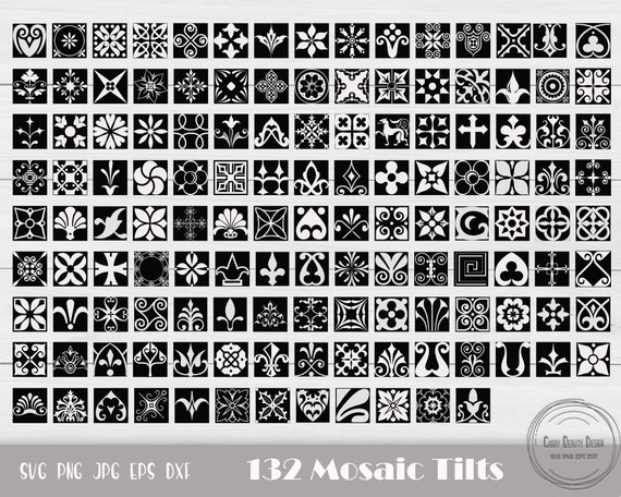 Square Panel Svg Square Pattern Geometric Pattern Flower - Etsy