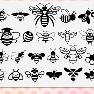Honey Bee Svg, Bee Svg Bundle, Floral Bee Svg, Queen Bee Svg, Bumble ...
