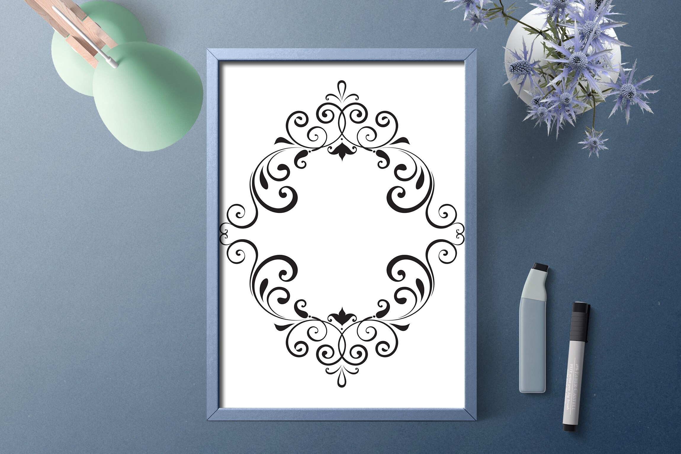 Floral Frame Svg Floral Border SVG Floral Label Svg - Etsy