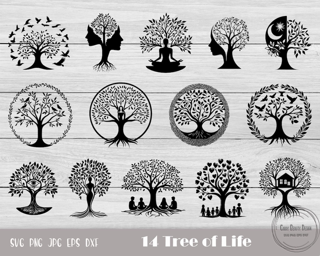 Family Tree Bundle, Roots Run Deep Svg, Family Monogram Svg, Tree Roots ...