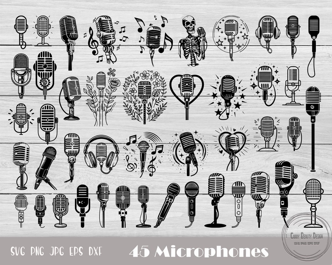 Microphone Svg, Microphone Clipart, Microphone Png, Music Svg ...