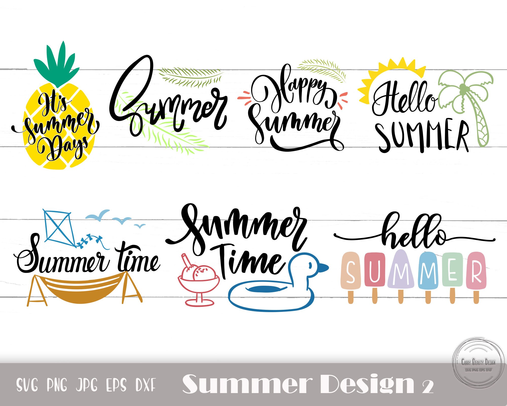 Happy Summer Svg, Summertime Svg, Cute Summer Svg, Summer Svg, Hello ...