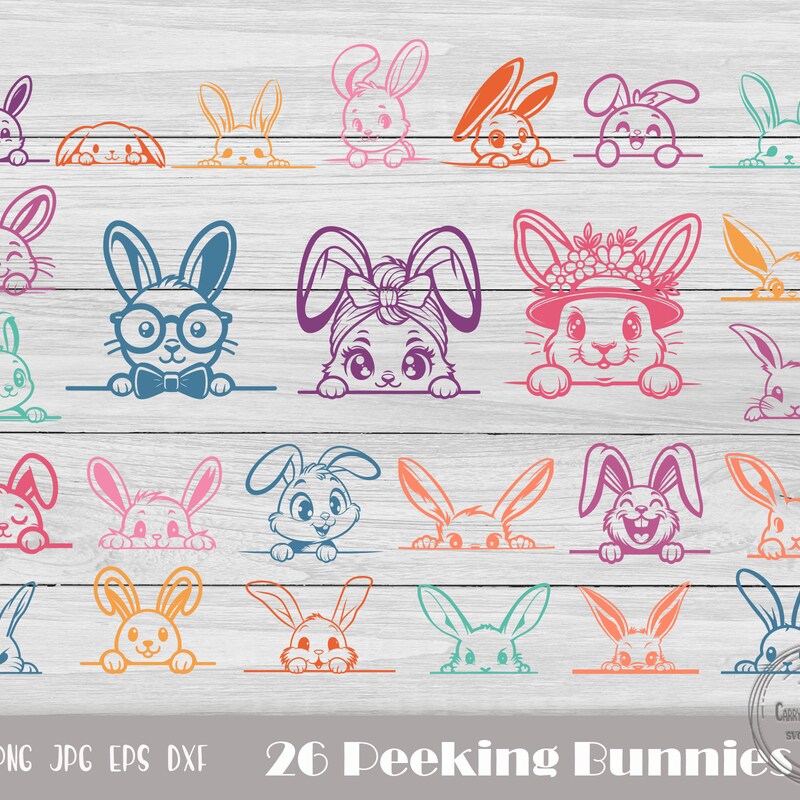 Rabbit Svg - Etsy