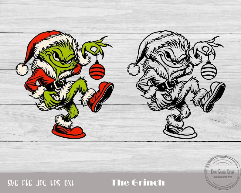 Grinch Layered, Christmas Prep Svg, Grinch Graphics, Classic Holiday ...