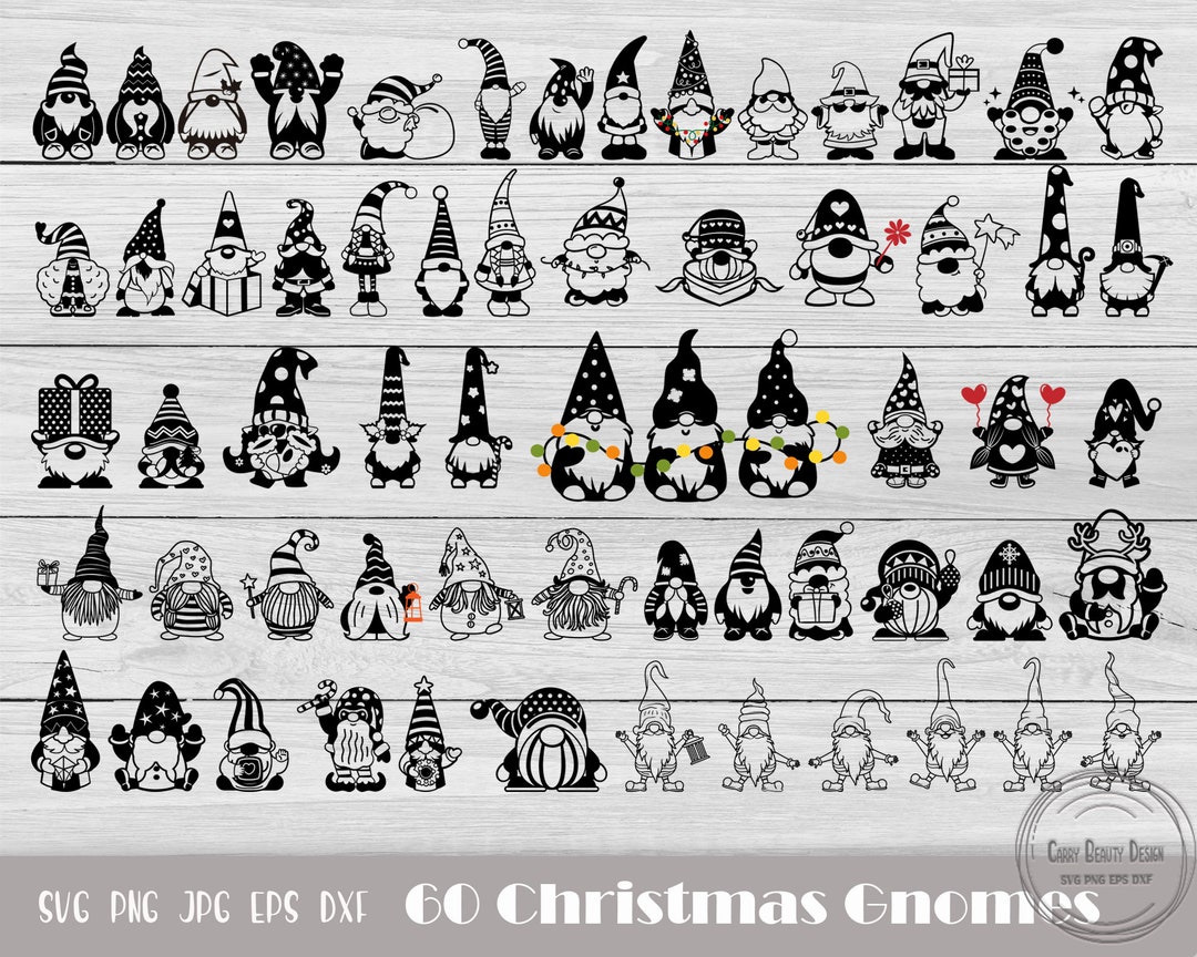 60 Christmas Gnomes Svg, Gnomes Cut Files, Chrsitmas Shirt Svg, Gnome ...